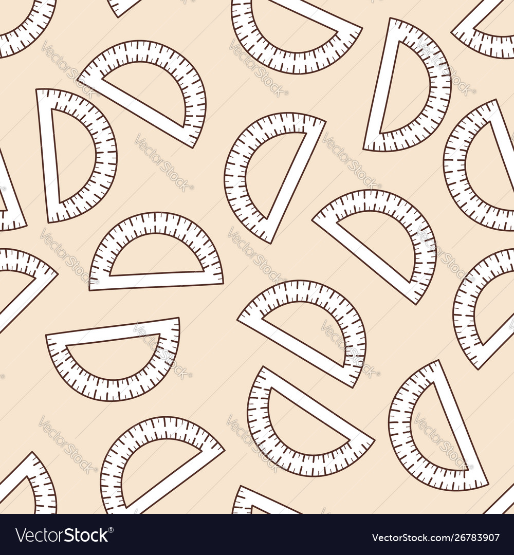School protractor seamless Royalty Free Vector Image