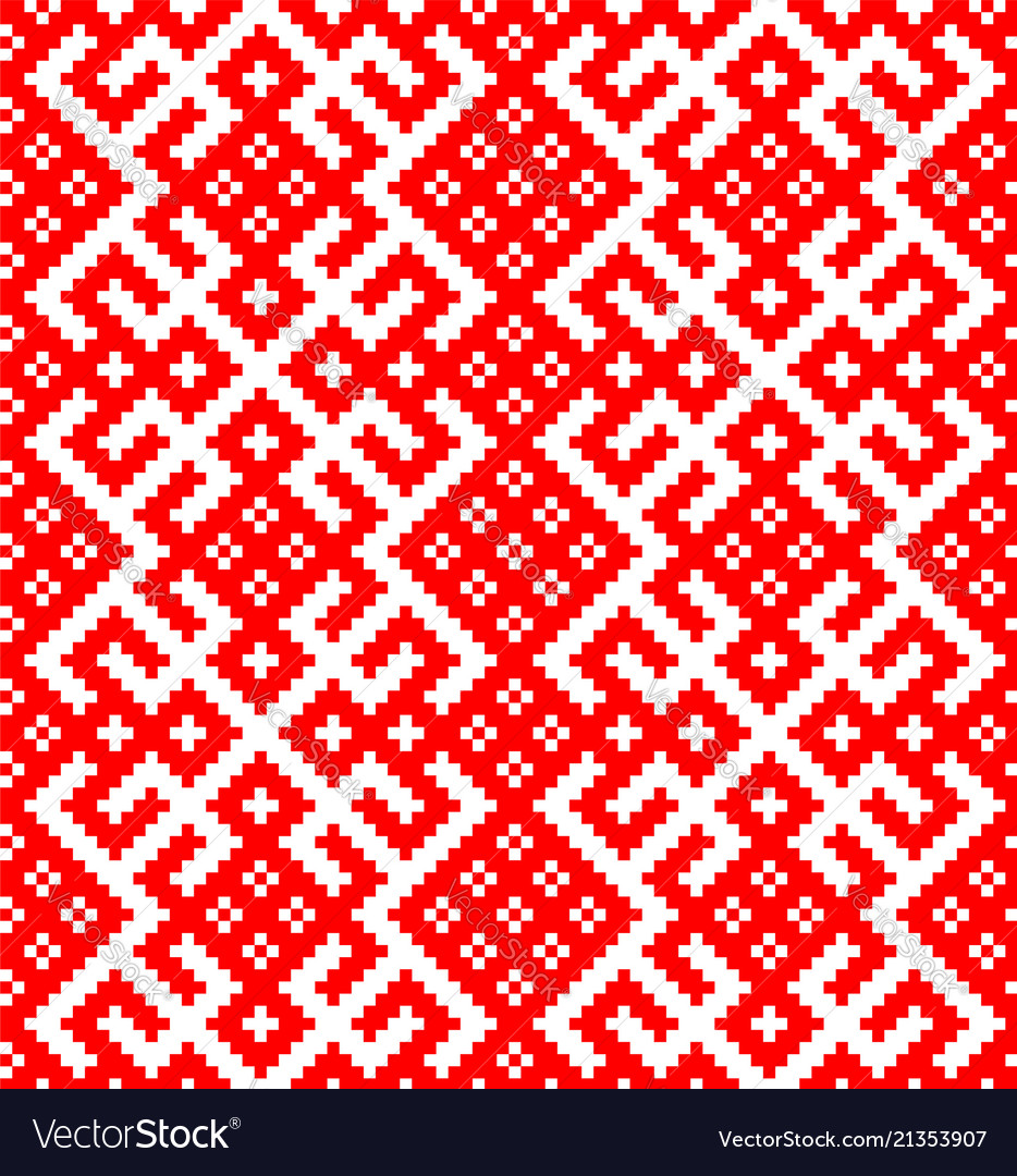Seamless pattern based on traditional russian Vector Image