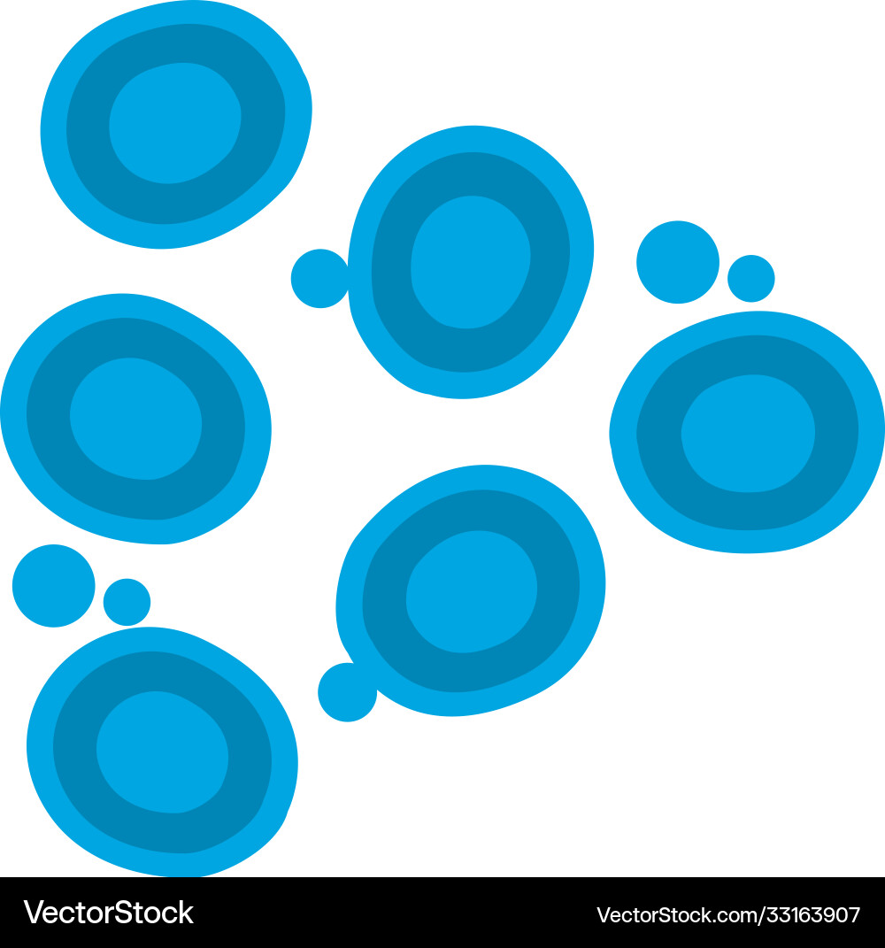 Staphylococcus bacterias icon flat style Vector Image