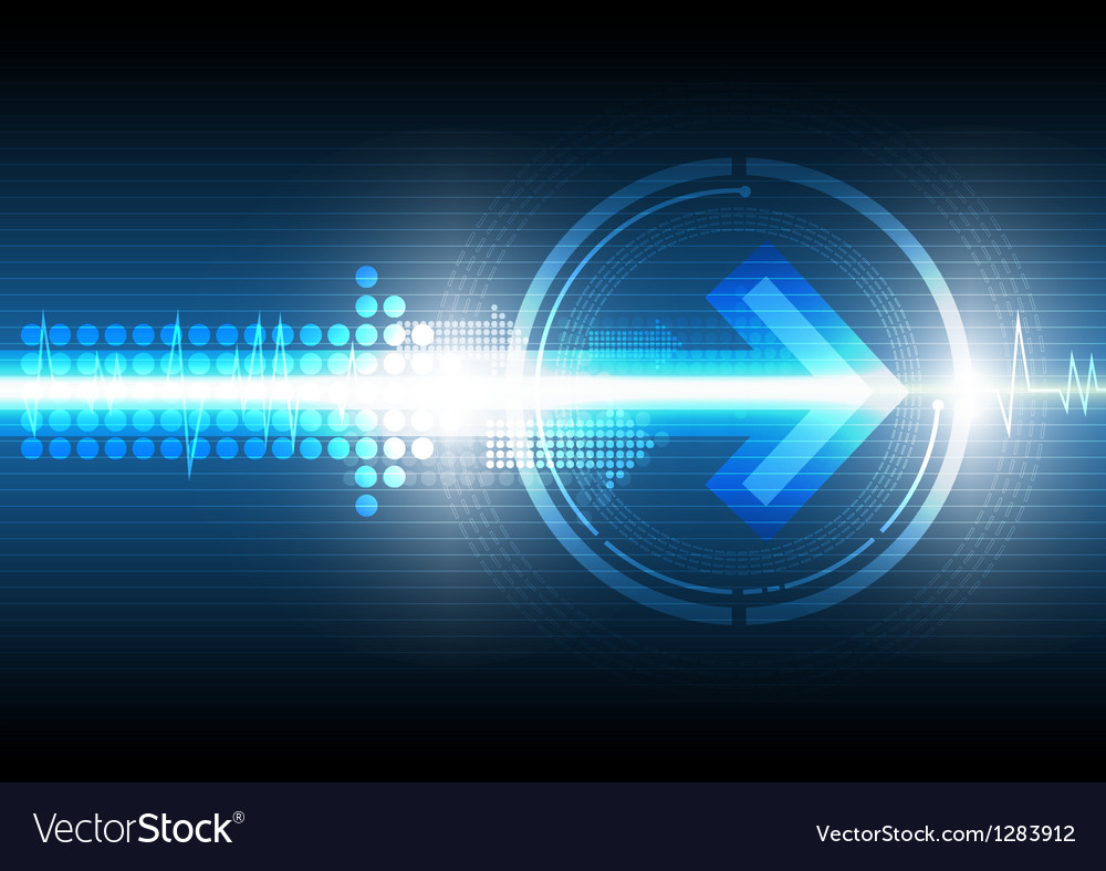 Digital arrow technology background Royalty Free Vector