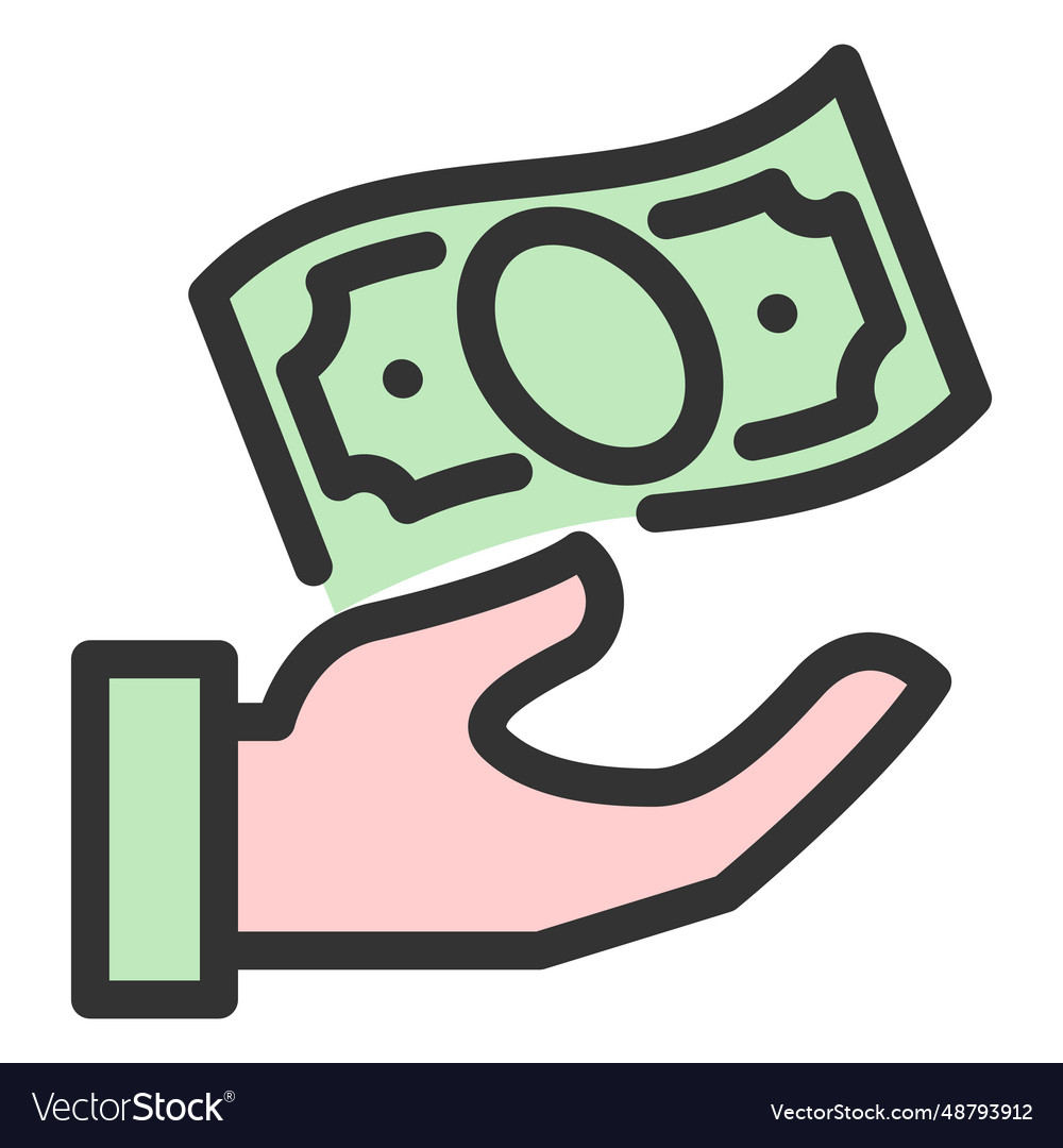 Dollar bill Royalty Free Vector Image - VectorStock
