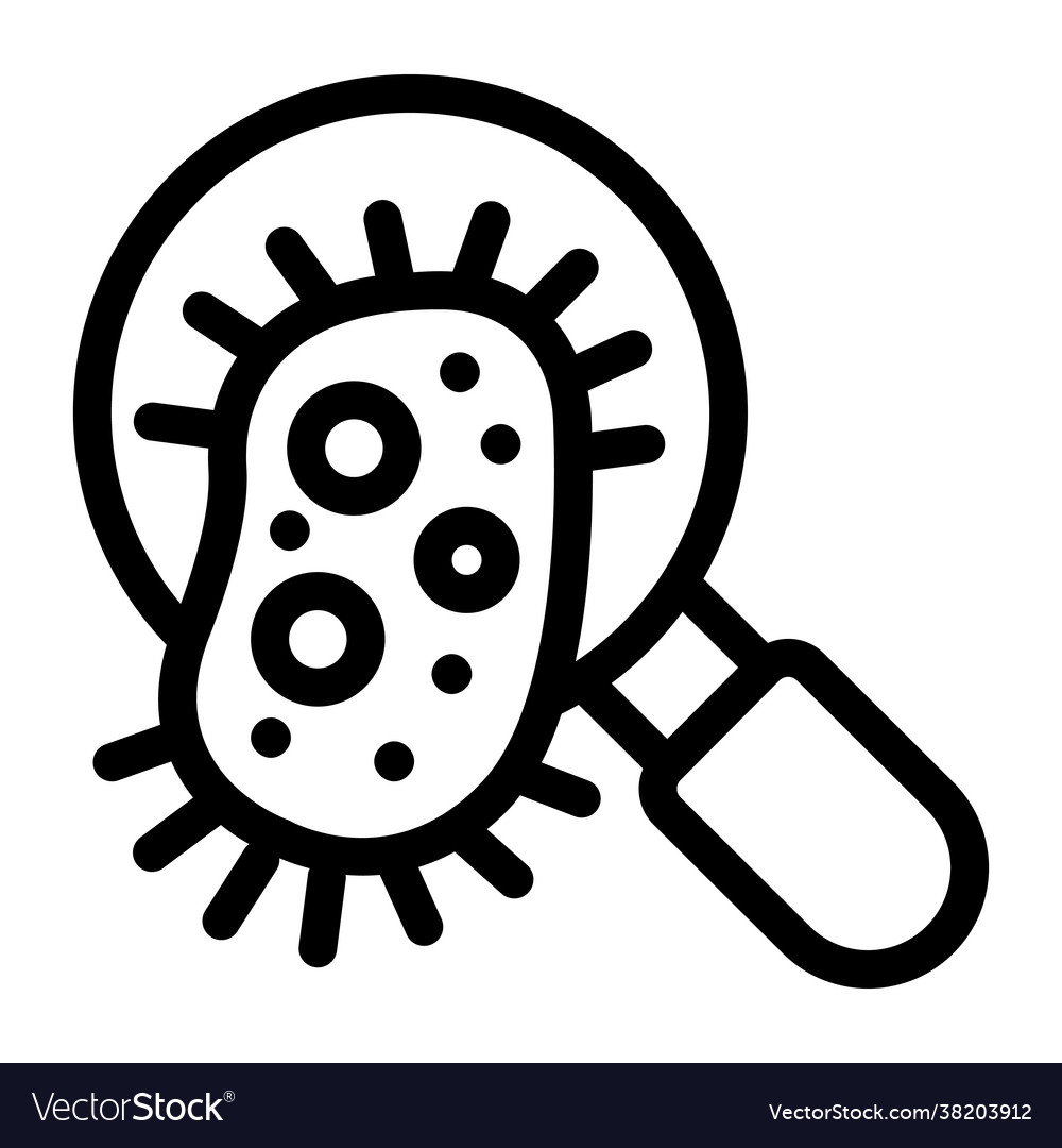 Microbial analysis Royalty Free Vector Image - VectorStock