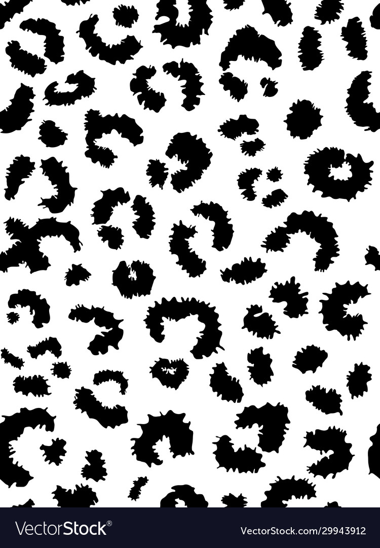 Seamless leopard fur pattern Royalty Free Vector Image