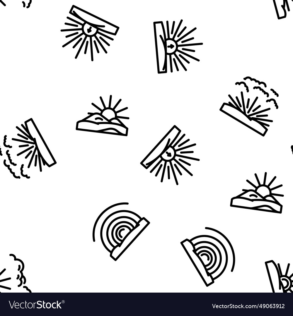 Sun summer sunlight light seamless pattern Vector Image