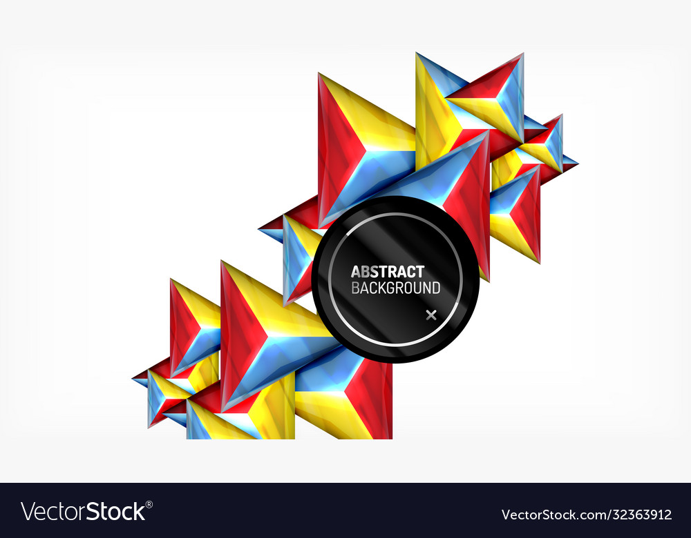 Triangle geometric abstract background Royalty Free Vector
