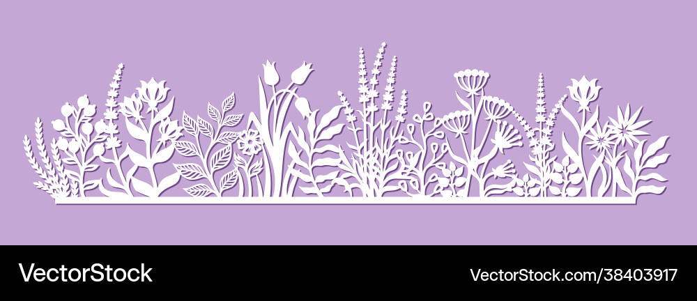 Decorative panel with beautiful flowers Royalty Free Vector