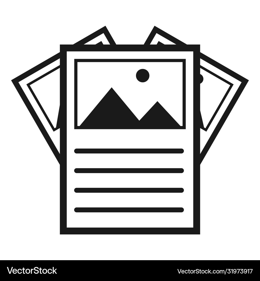 Flyer brochure modern symbol icon isolated Vector Image