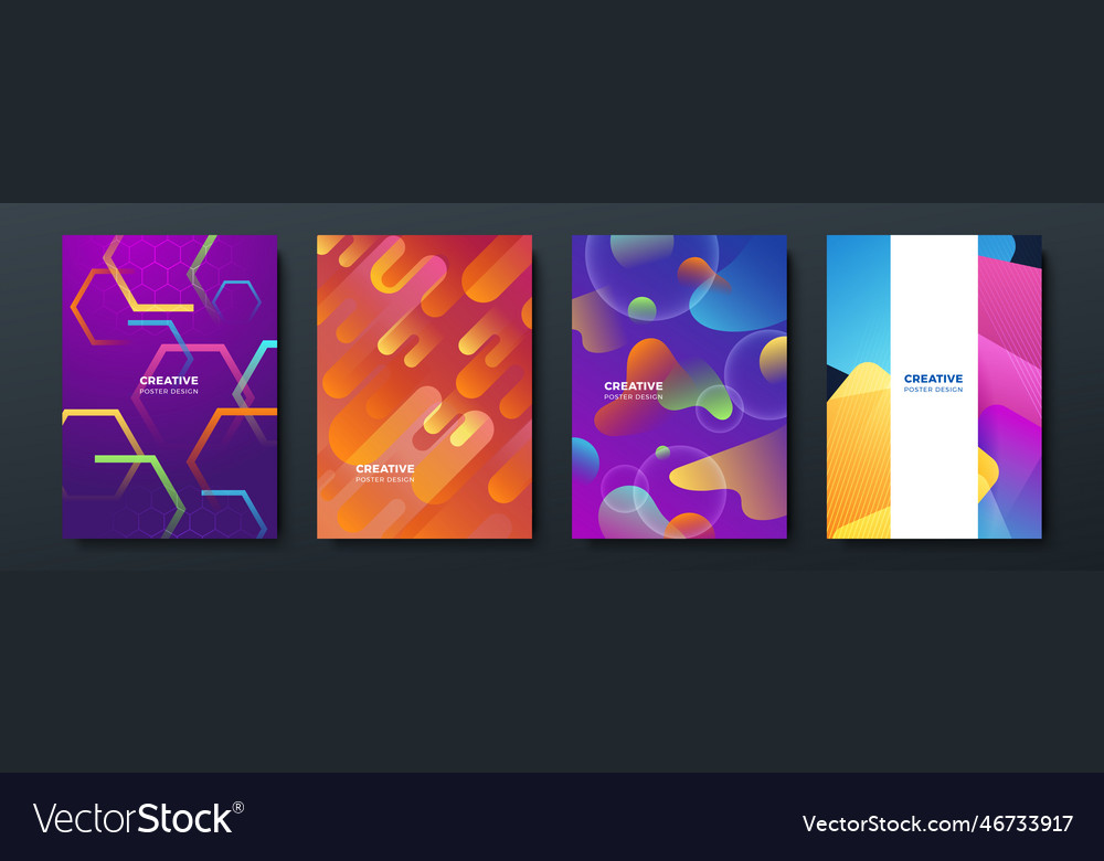 Gradient flowing geometric pattern background Vector Image Gradient flowing geometric pattern background Vector Image