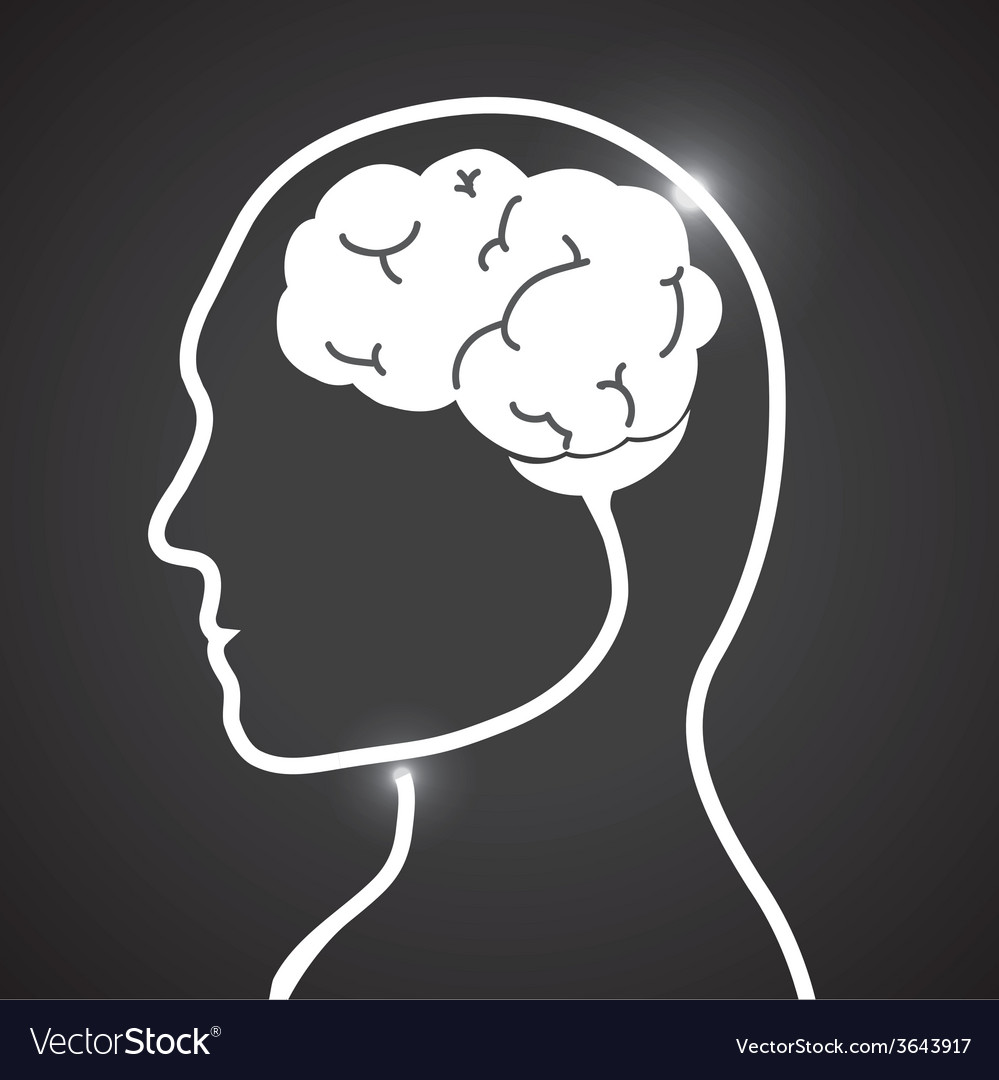 Human profile Royalty Free Vector Image - VectorStock