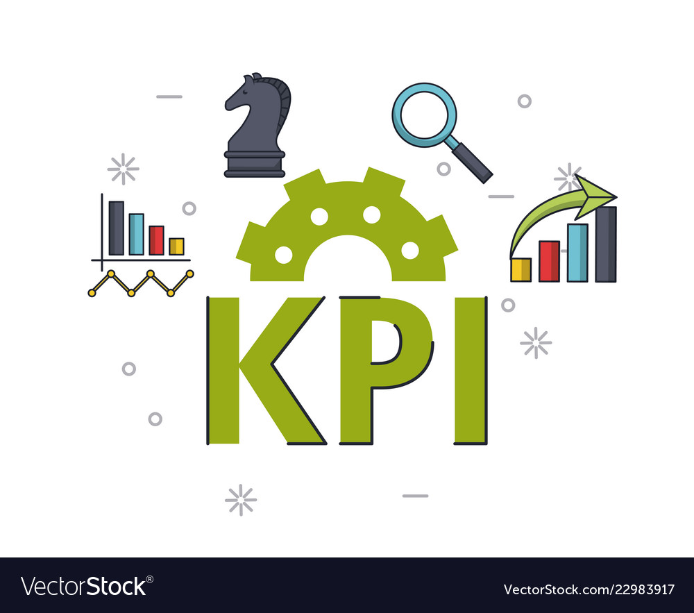 Key performance indicator Royalty Free Vector Image