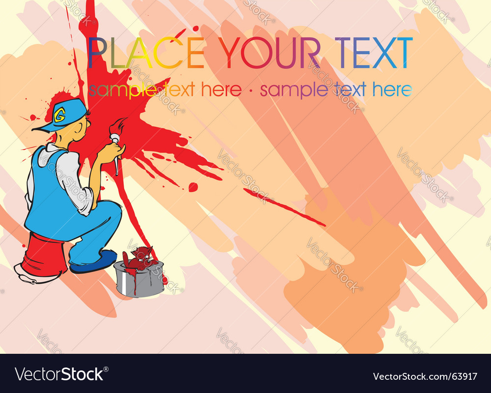 Painter Royalty Free Vector Image - VectorStock