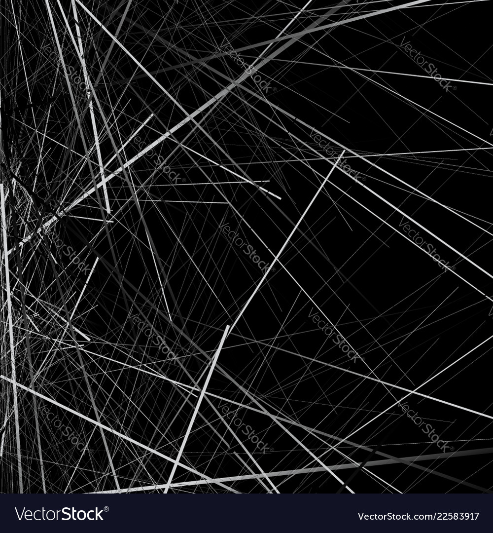 Random Chaotic Lines Texture Abstract Geometric Vector Image