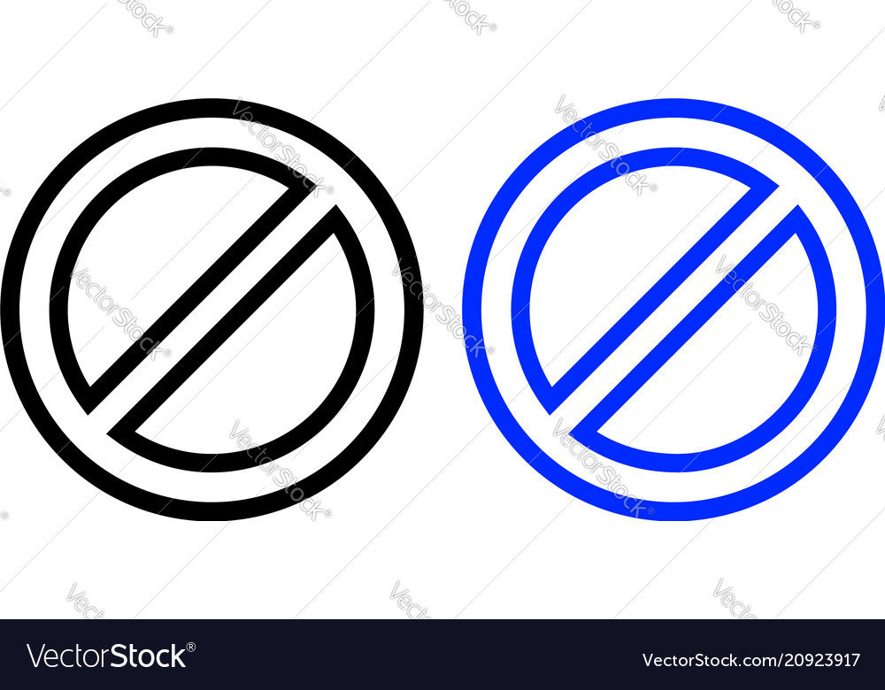 Restriction icon Royalty Free Vector Image - VectorStock