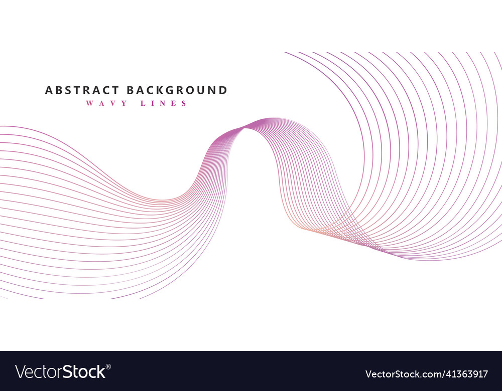 Wavy line Royalty Free Vector Image - VectorStock
