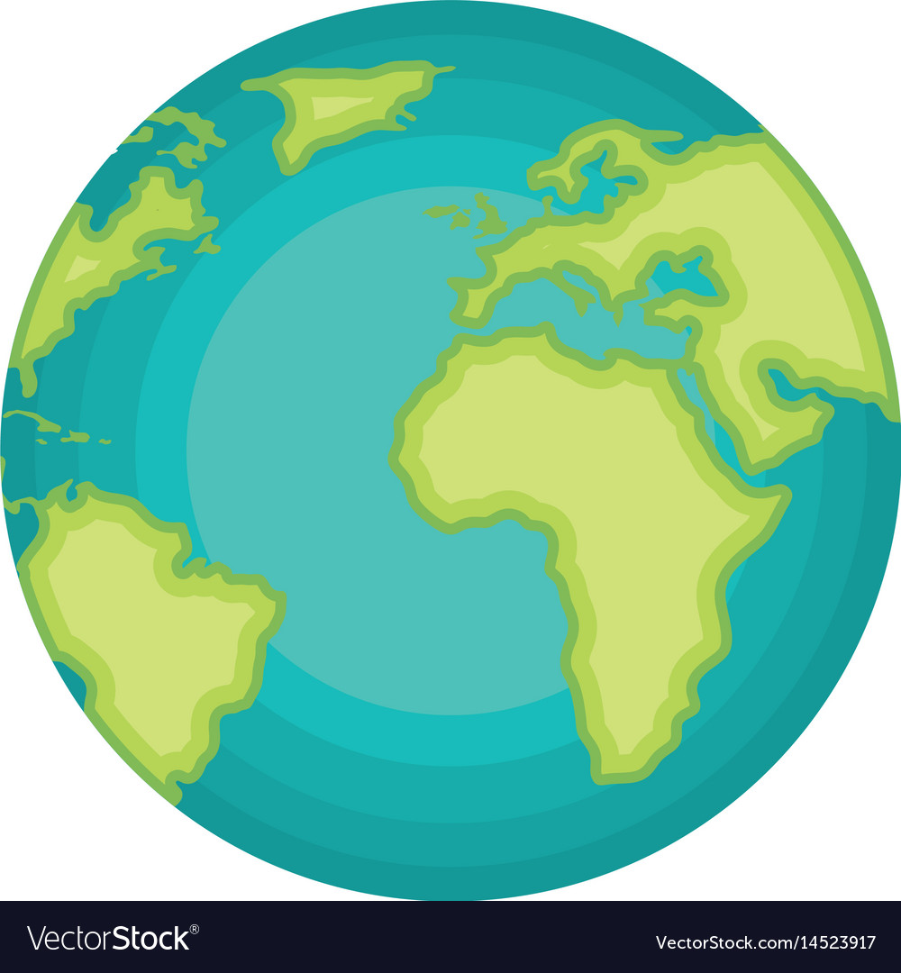 World planet earth icon Royalty Free Vector Image