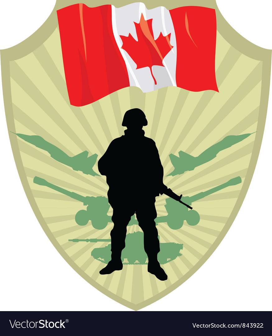 Army canada Royalty Free Vector Image - VectorStock