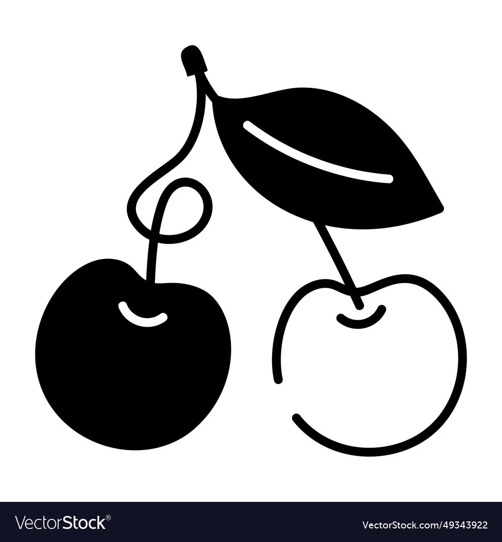 Cherries Royalty Free Vector Image - VectorStock