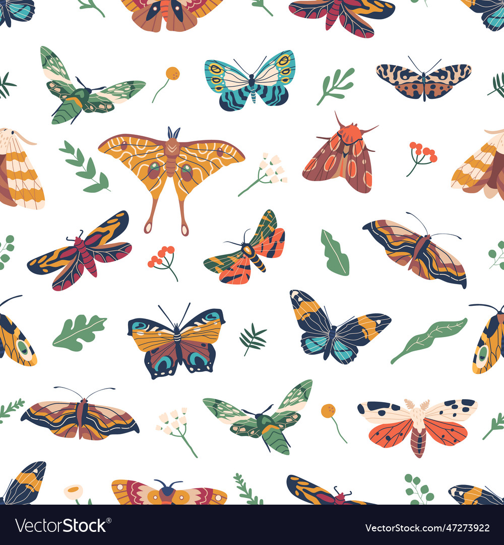 Exquisite seamless pattern featuring elegant Vector Image