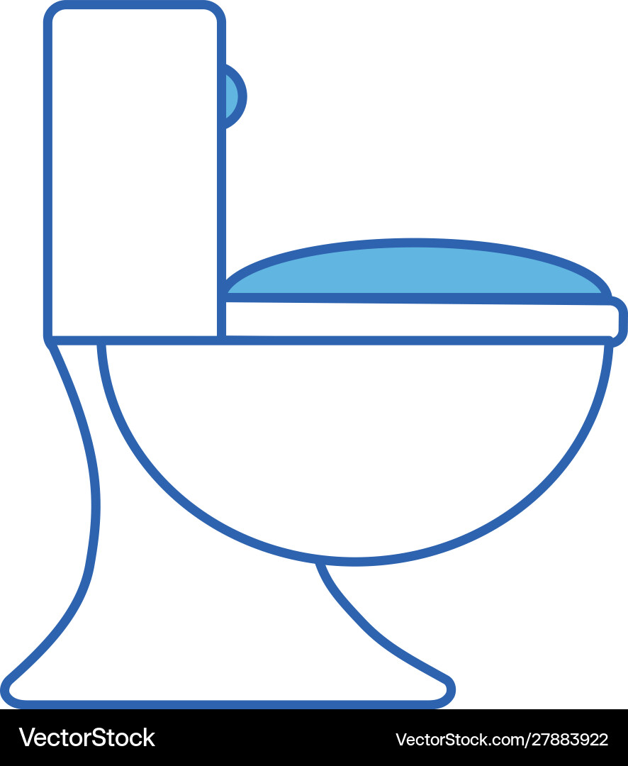Isolated toilet icon fill design Royalty Free Vector Image