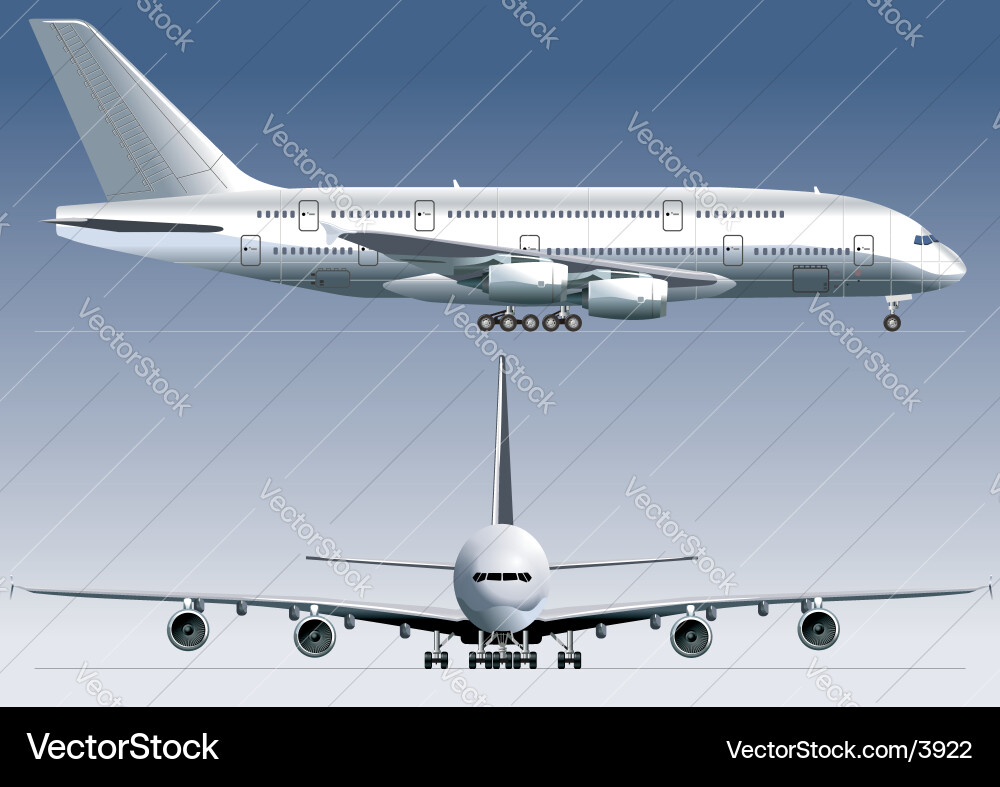 Jetliner Royalty Free Vector Image - VectorStock