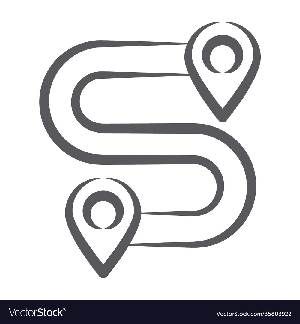 Route Royalty Free Vector Image - VectorStock