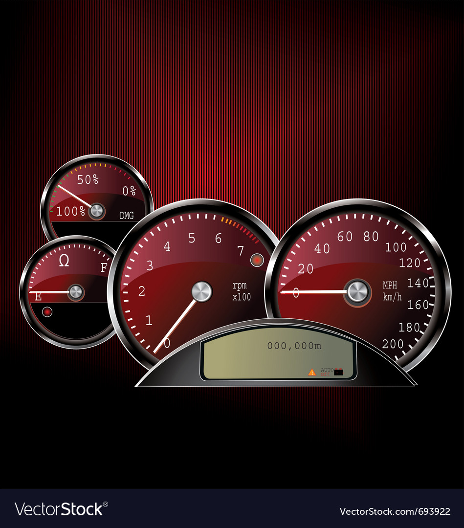 Speedometer Royalty Free Vector Image - VectorStock