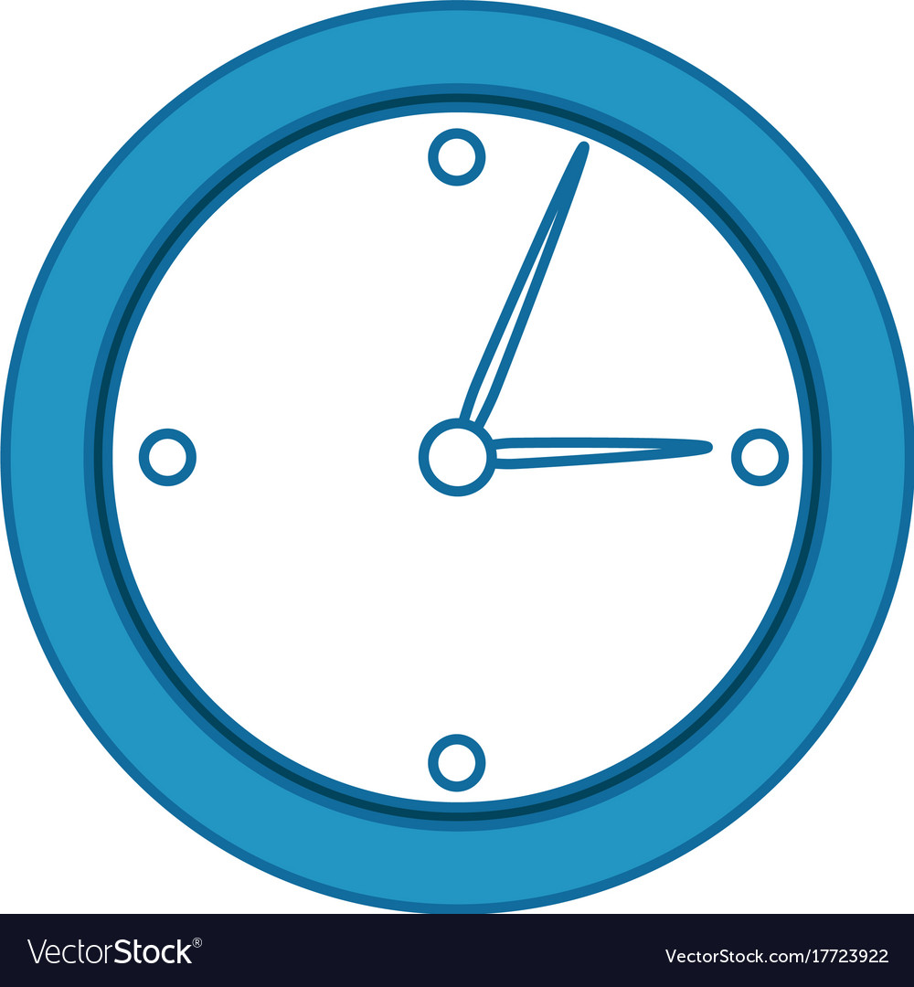 Time clock isolated icon Royalty Free Vector Image