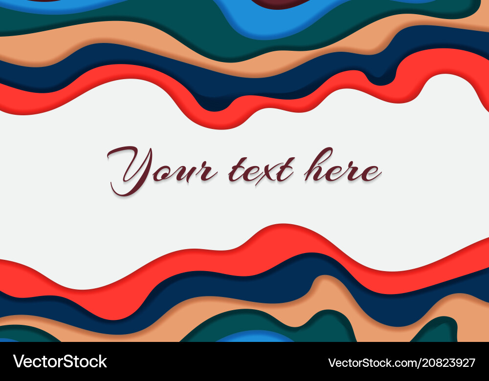 Background with the effect of cut paper Royalty Free Vector