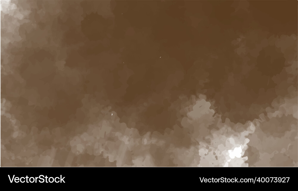 Brown watercolor background for your design Vector Image
