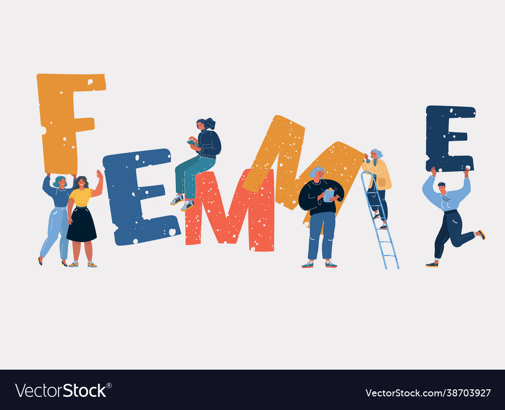 Feminist Movement And Girl Royalty Free Vector Image