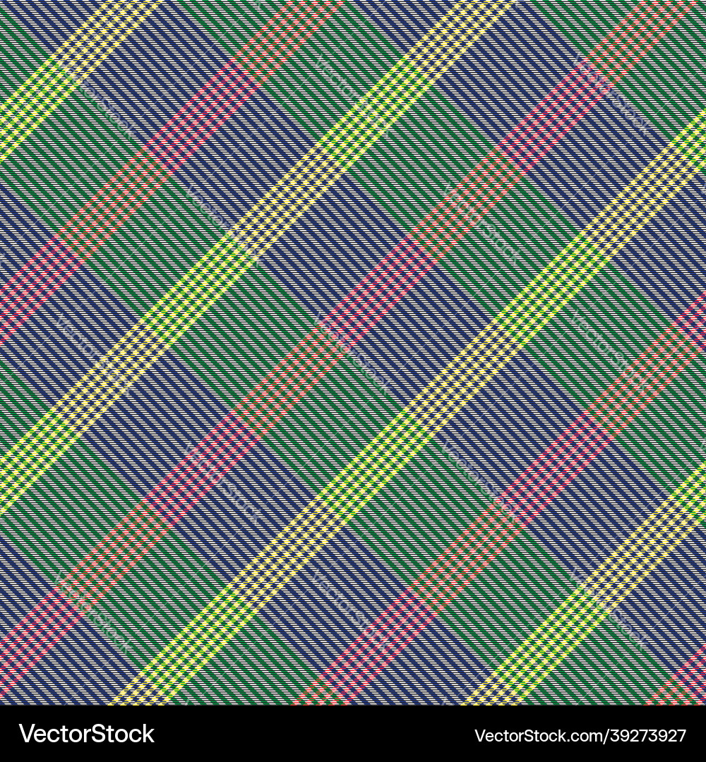 Rainbow diagonal plaid tartan textured seamless Vector Image