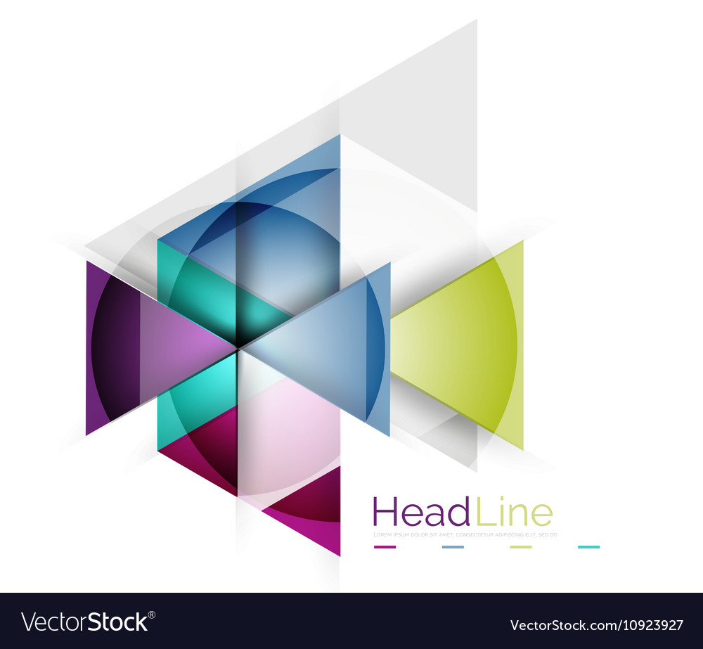 Triangle abstract background Royalty Free Vector Image