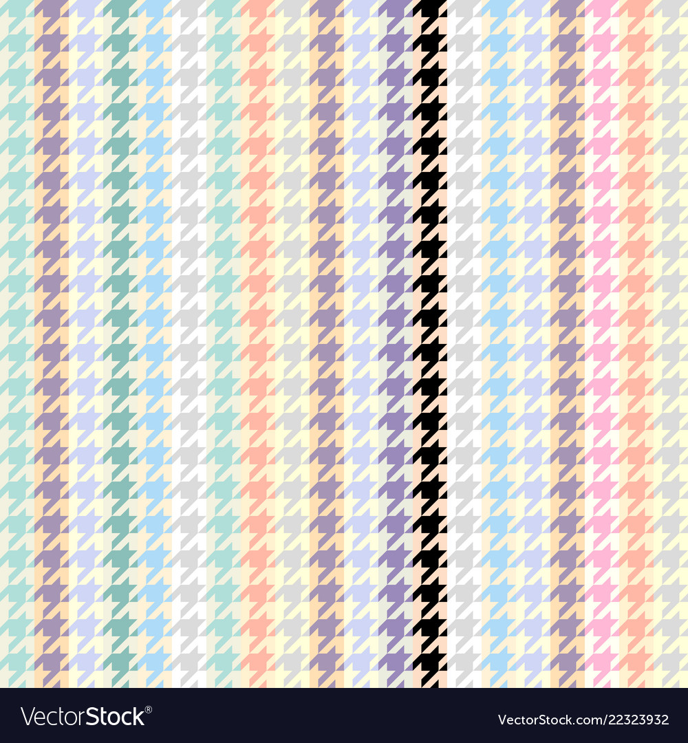 Classic hounds-tooth pattern in a patchwork Vector Image