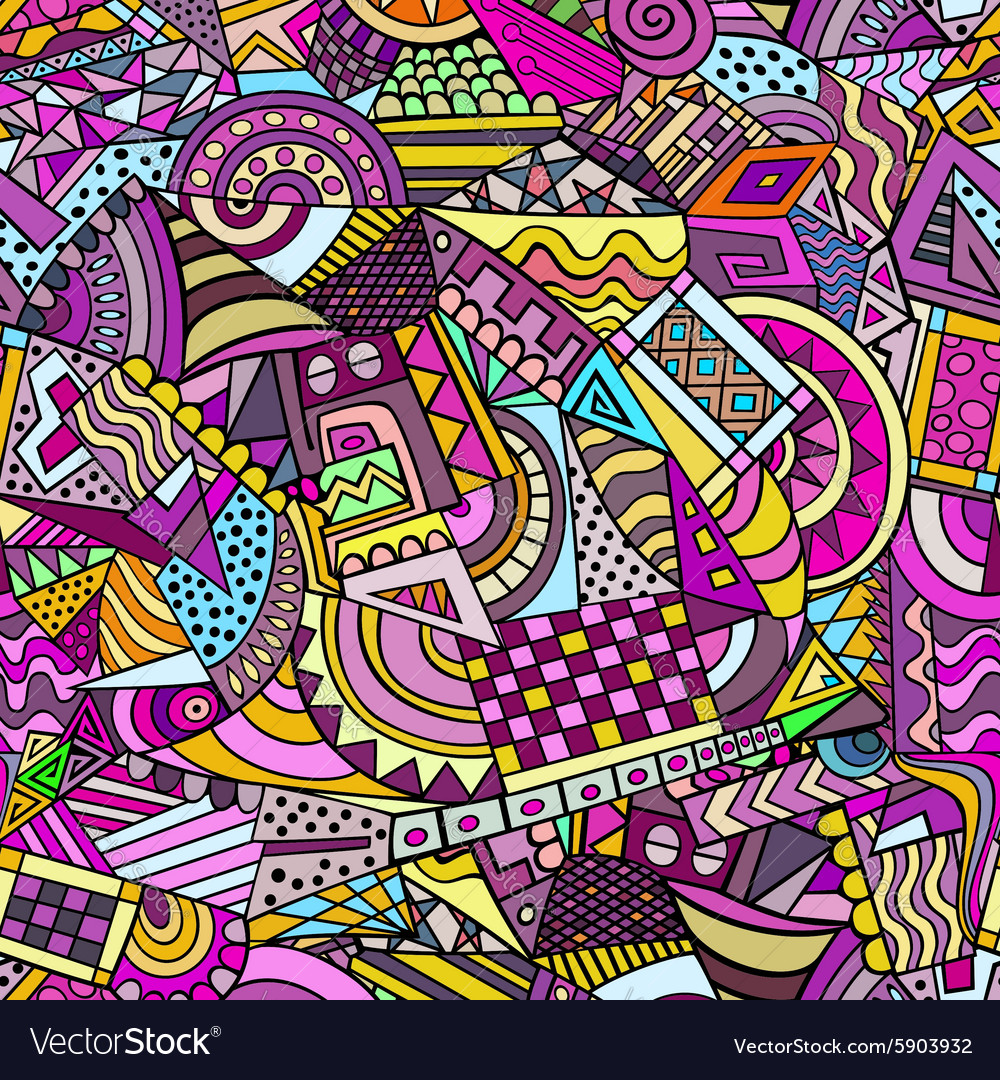 Geometric forms seamless pattern Royalty Free Vector Image