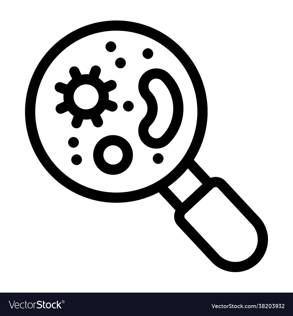 Germs analysis Royalty Free Vector Image - VectorStock