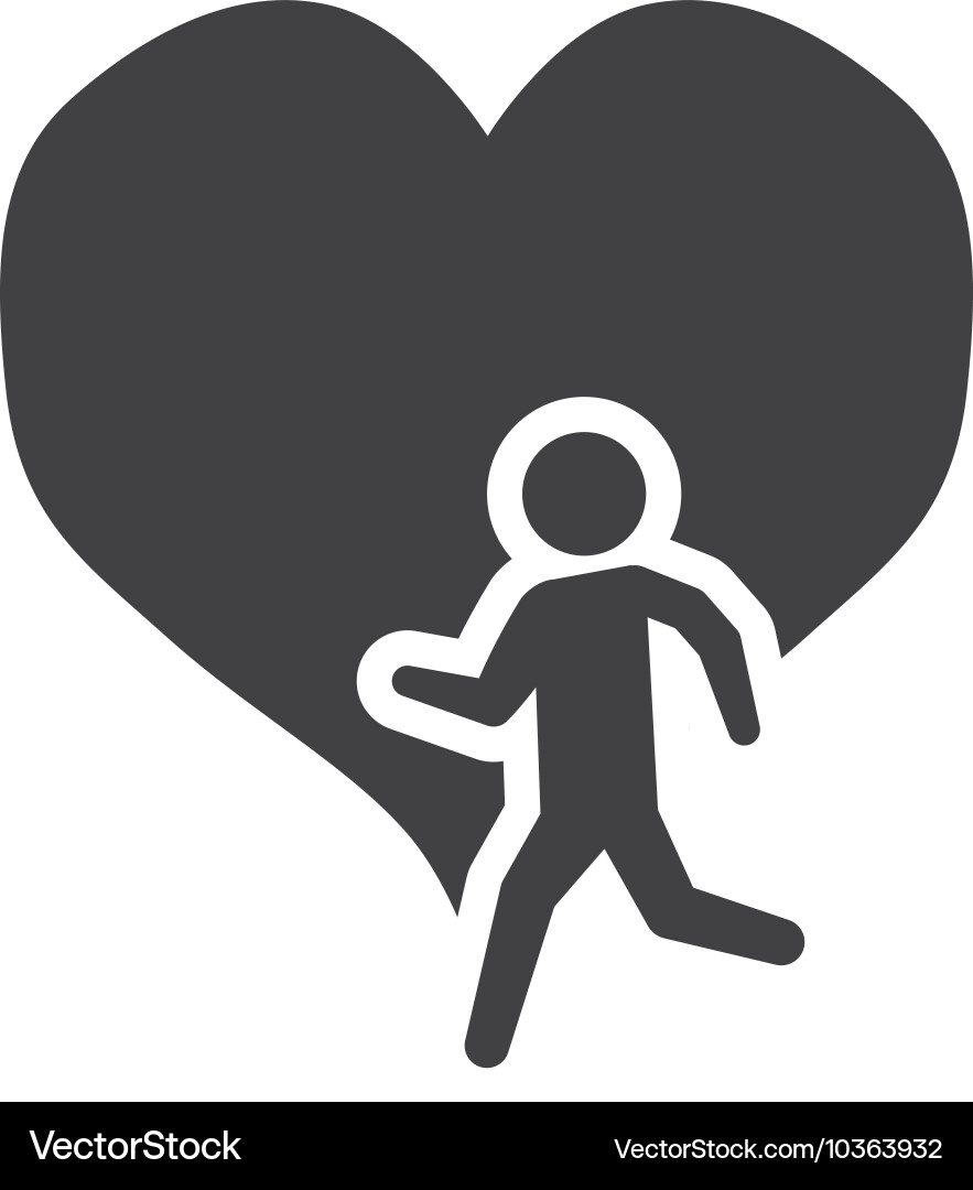 Heart healthy lifestyle design Royalty Free Vector Image