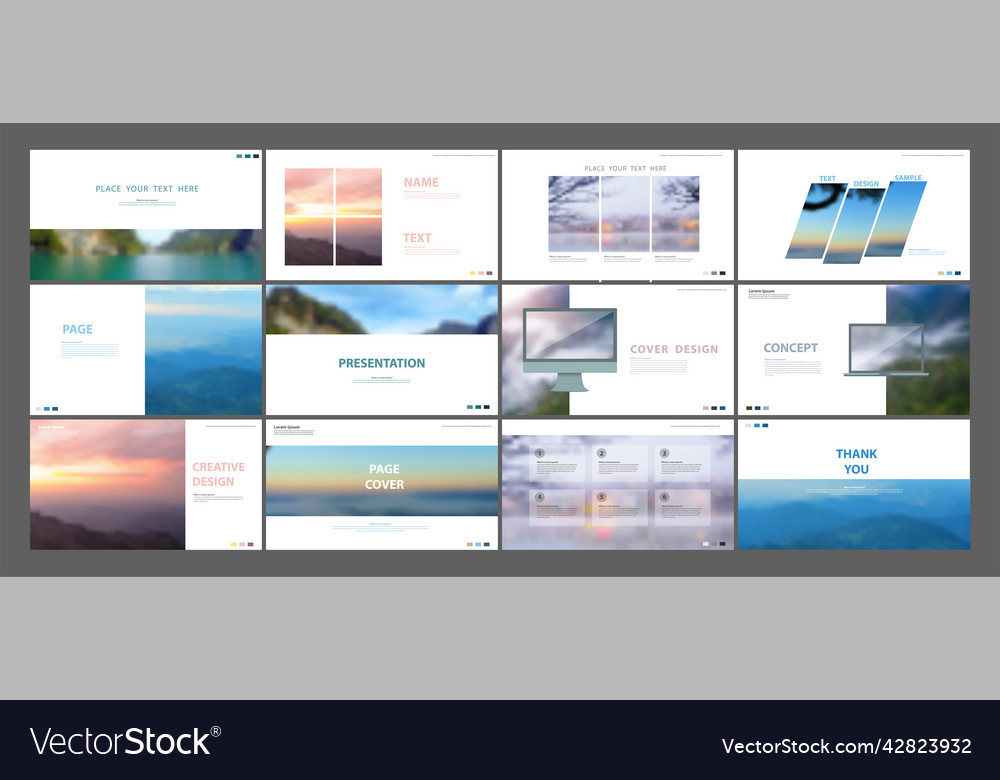 Presentation layout templates design multipurpose Vector Image