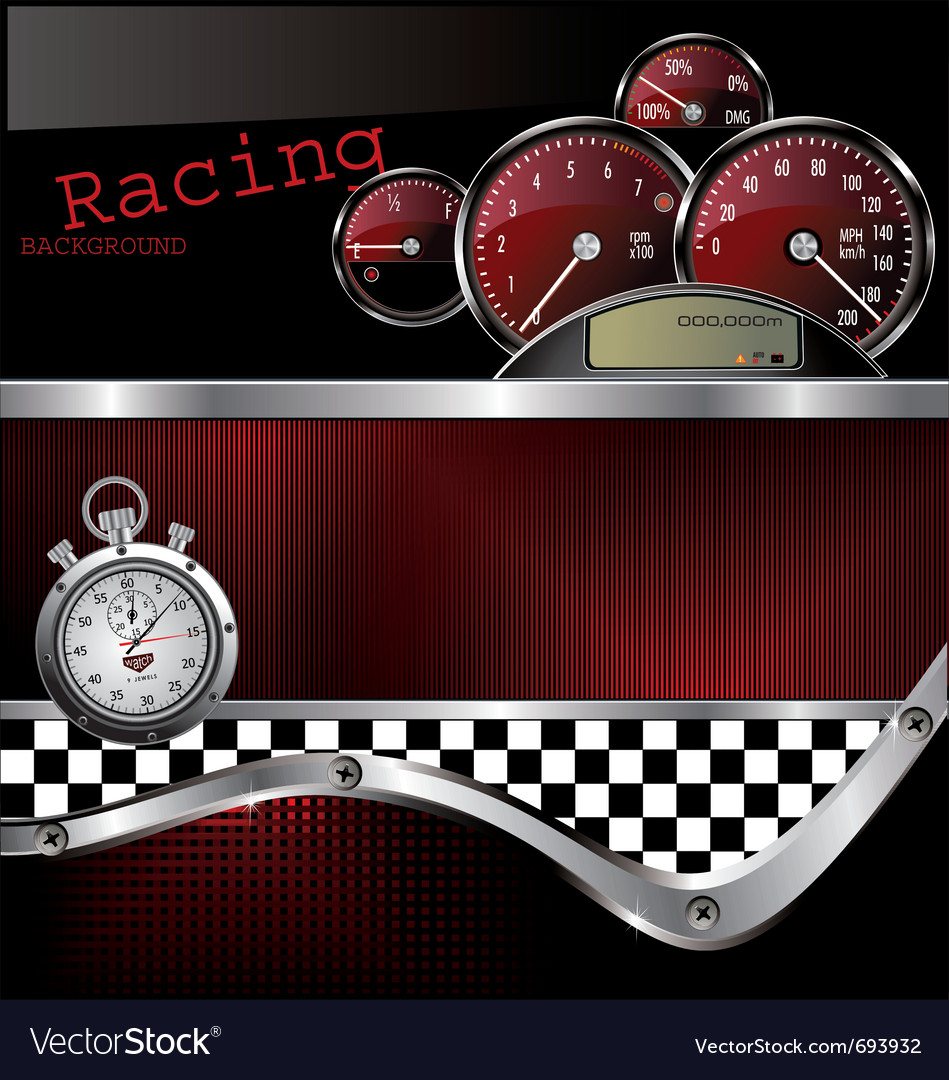 Racing background Royalty Free Vector Image - VectorStock