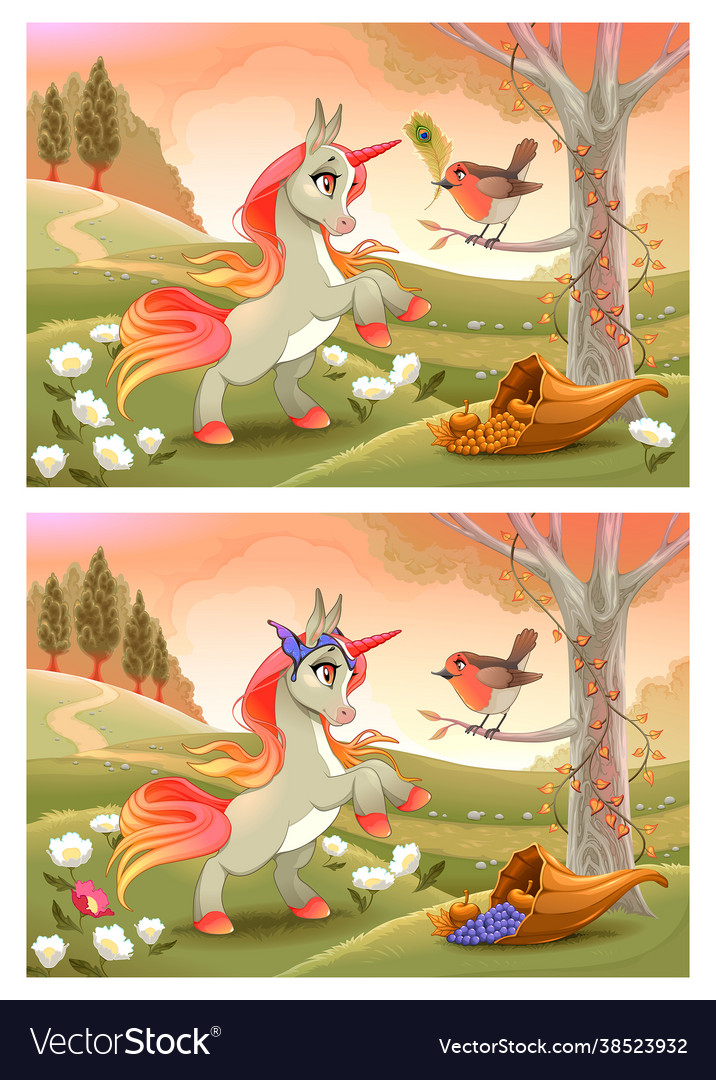 Spot differences Royalty Free Vector Image - VectorStock