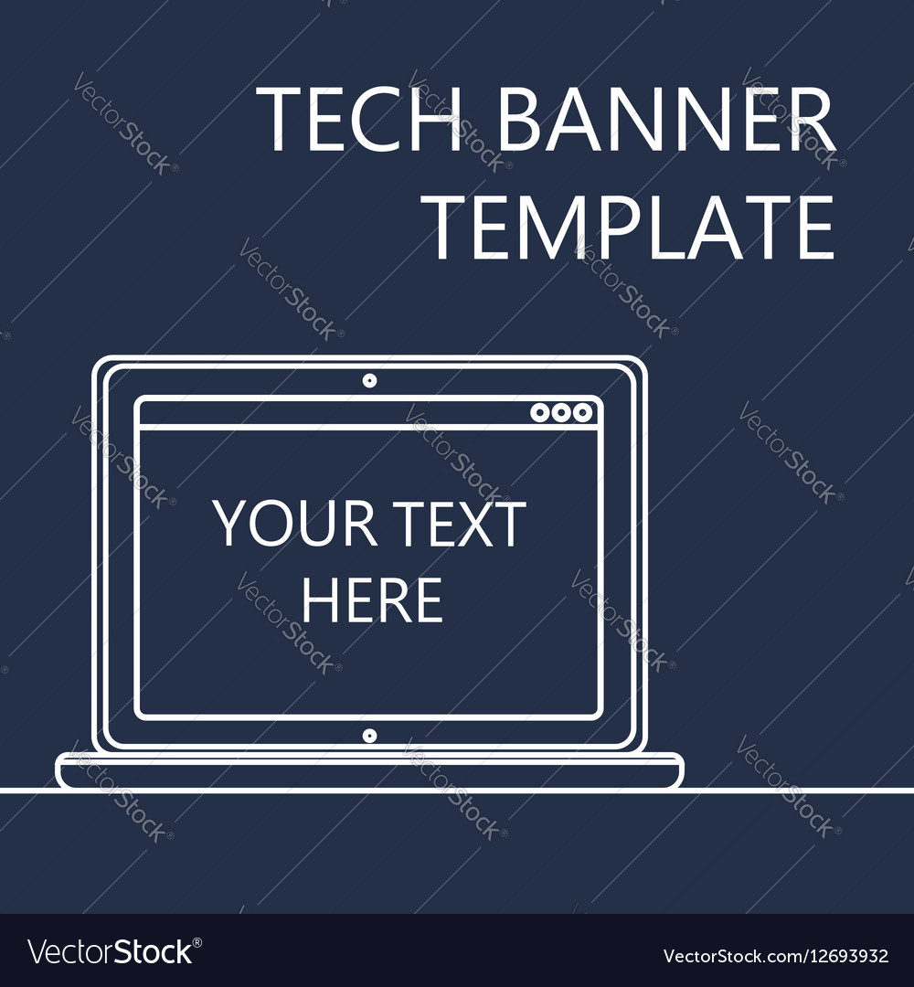Web banner with notebook Royalty Free Vector Image
