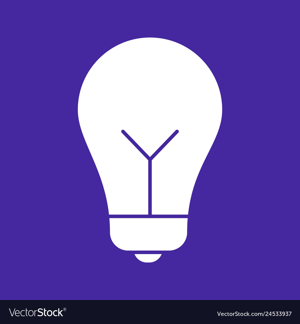 Bulb icon Royalty Free Vector Image - VectorStock