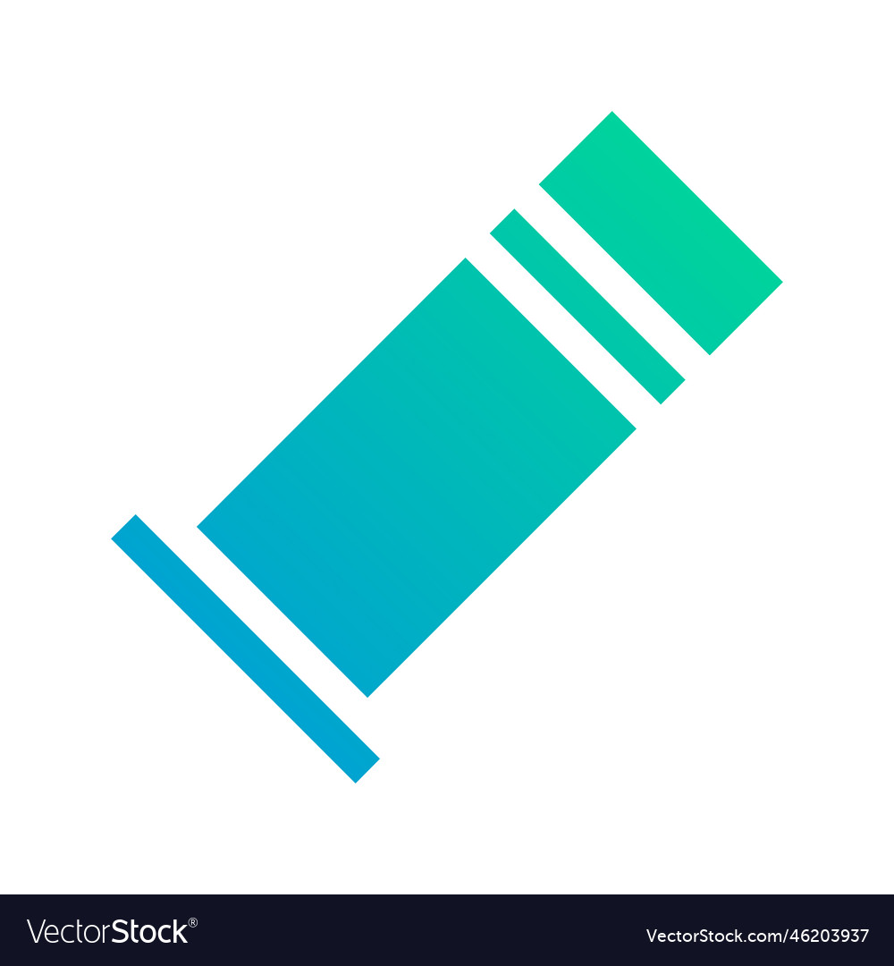 Bullet icon solid gradient green blue style Vector Image