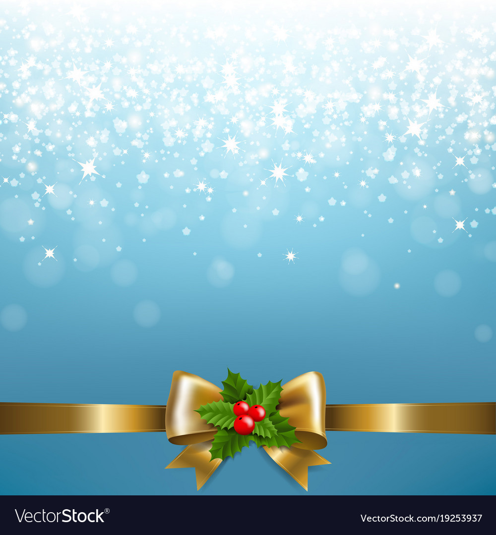 Christmas blue background Royalty Free Vector Image