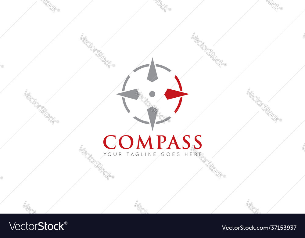 Compass Logo And Icon Design Template Royalty Free Vector