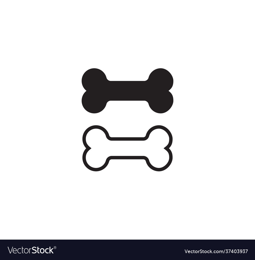 Dog bones Royalty Free Vector Image - VectorStock