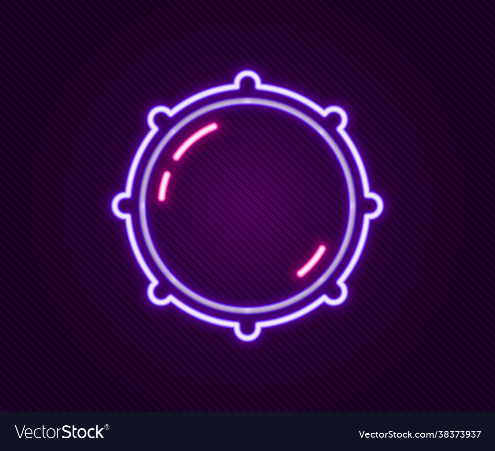 Glowing neon line dial knob level technology Vector Image Glowing neon line dial knob level technology Vector Image