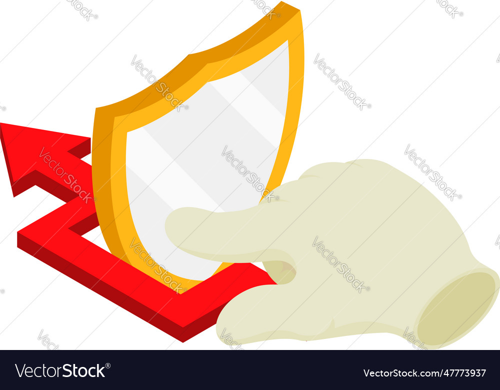 Hacking concept icon isometric arrow Royalty Free Vector Hacking concept icon isometric arrow Royalty Free Vector