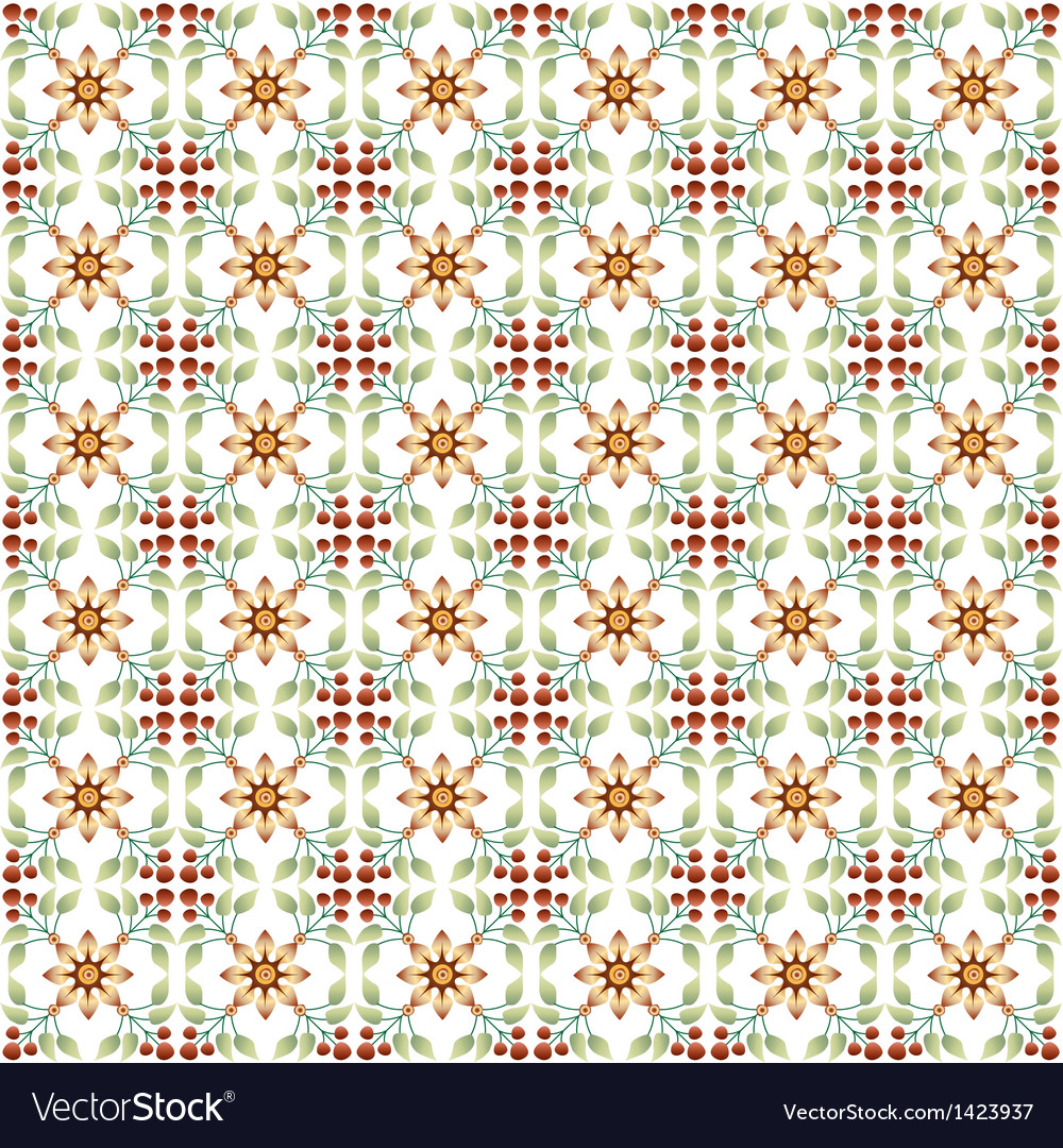 Seamless floral islamic pattern Royalty Free Vector Image
