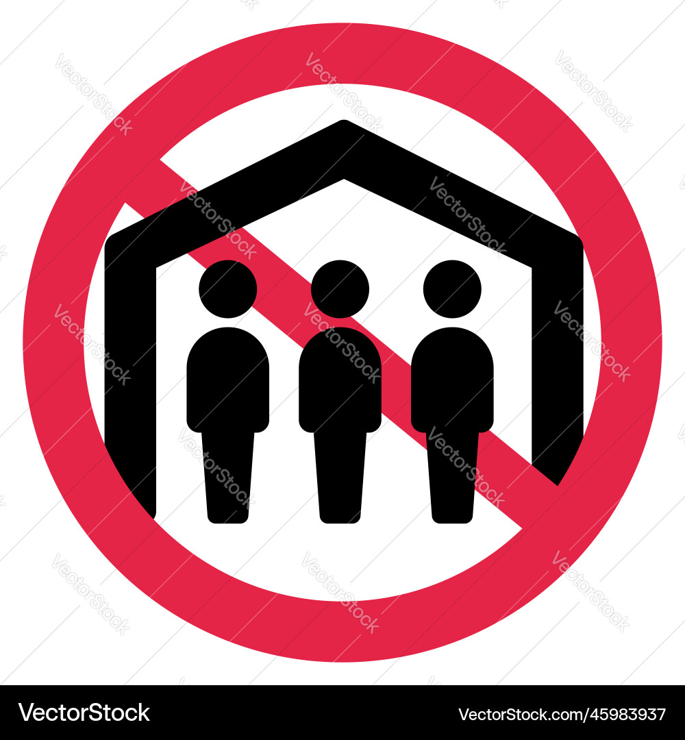Social distancing coronavirus covid-19 icon Vector Image