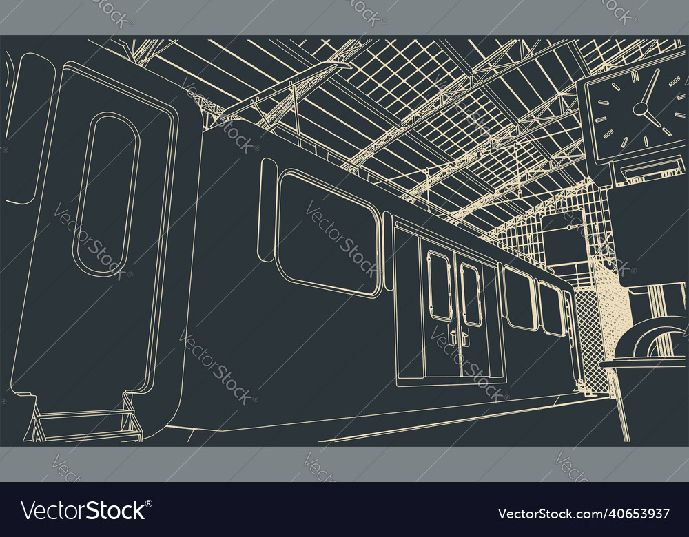 Train station Royalty Free Vector Image - VectorStock